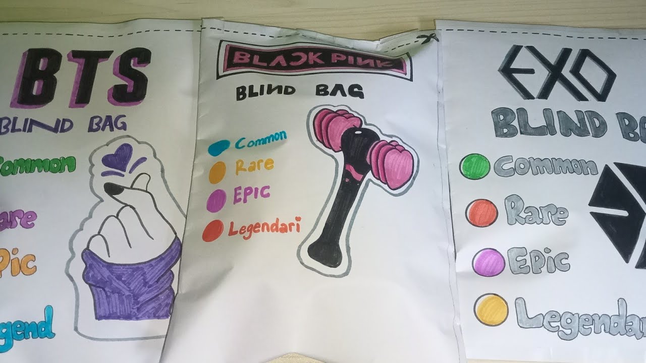 💜paper diy💜Blind bag compilation BTS🖤EXO💞BLACKPINK💞ASMR||unboxing||# ...