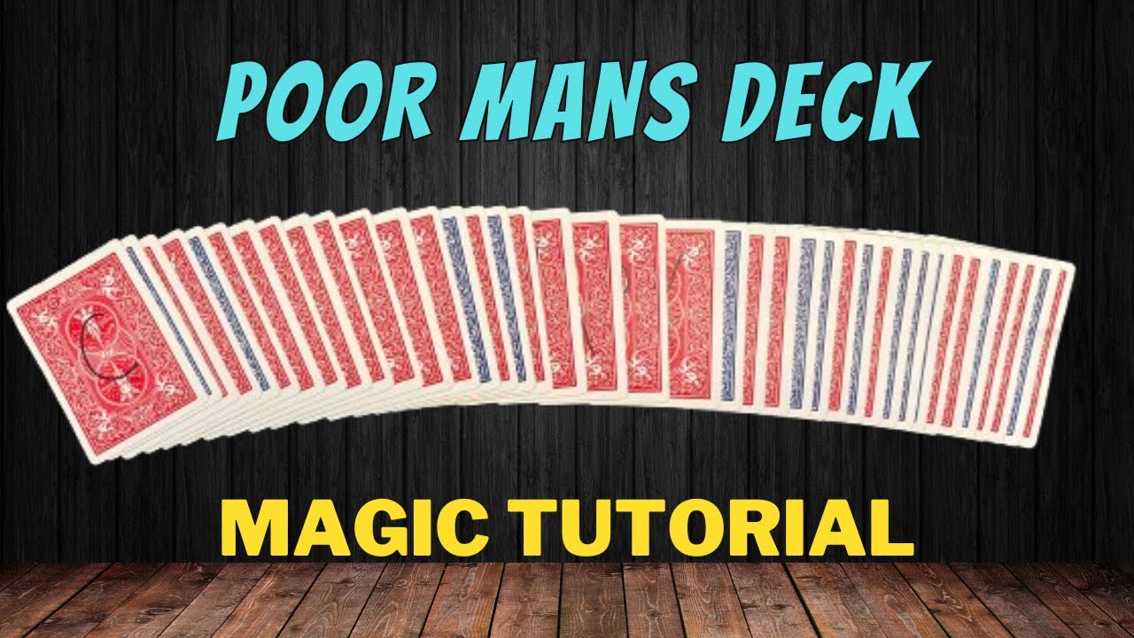 Poor Mans Deck - Easy Customizable Prediction Magic Card Trick Tutorial - YouTube