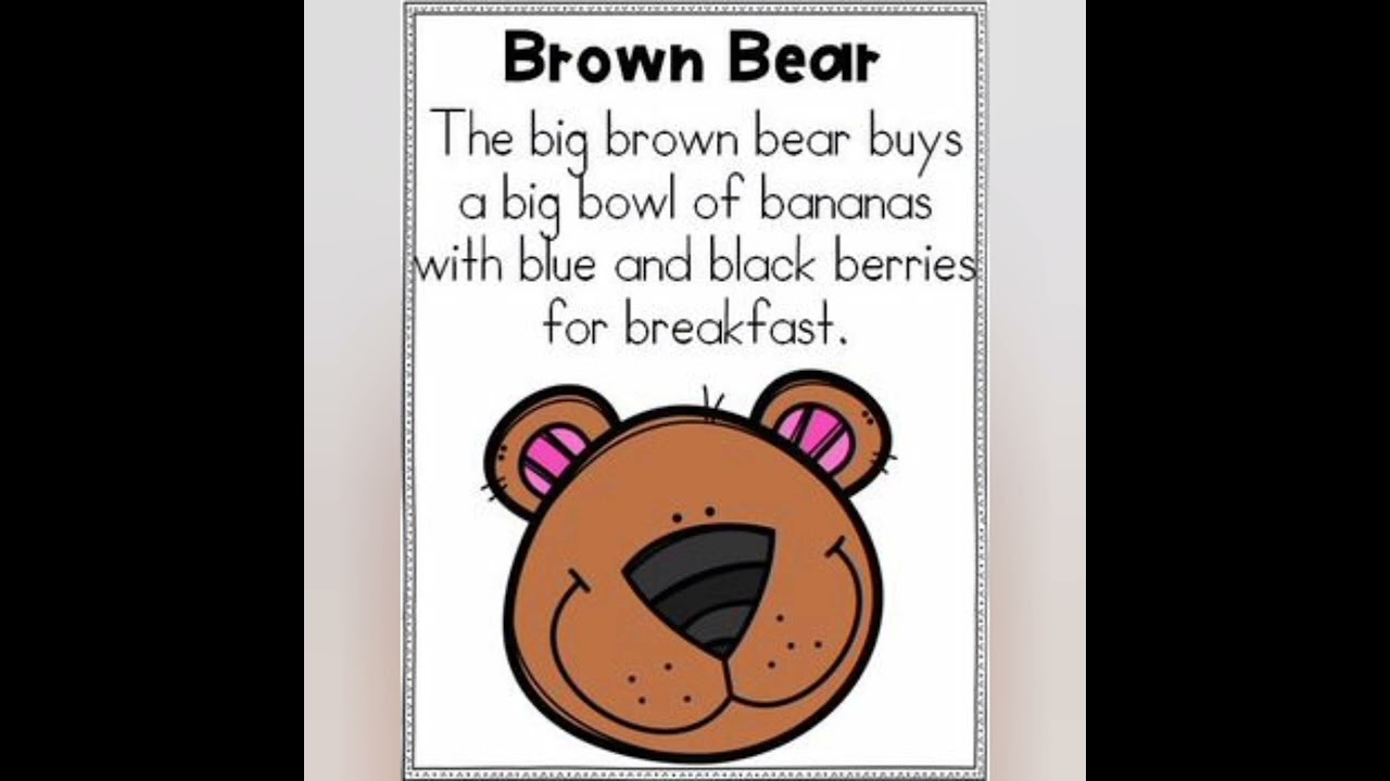 Big Brown Bear Cartoon