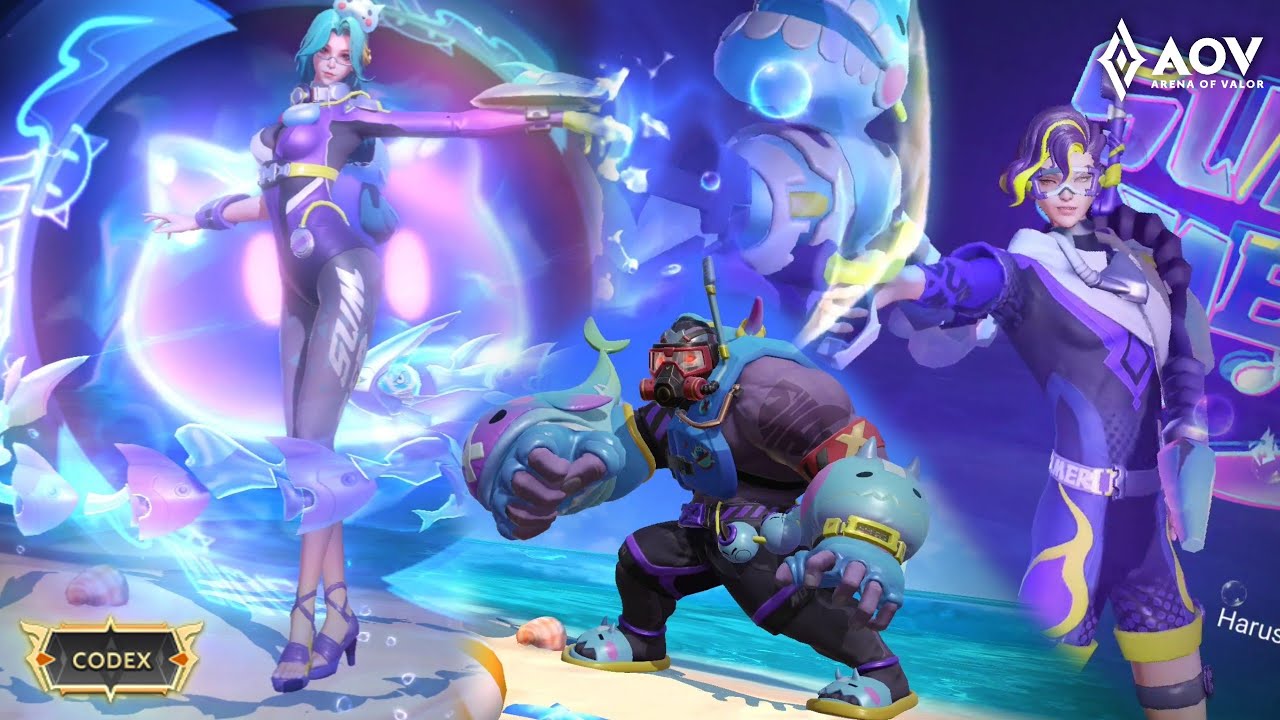 AOV New Skin Codex Xeniel Thorne, Veres, Skud | Summer Bash Valor Pass ...