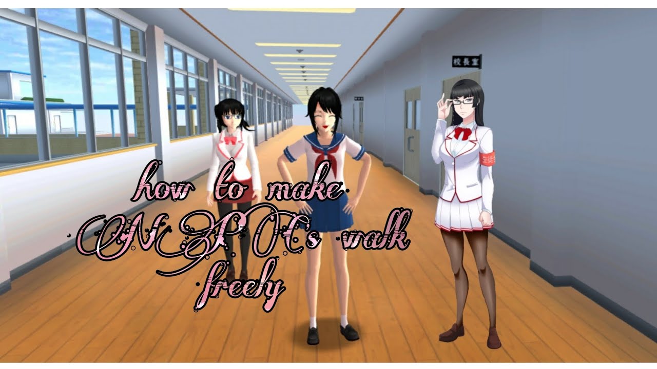 How to make NPCs walk freely like in Yandere simulator |Sakura school ...