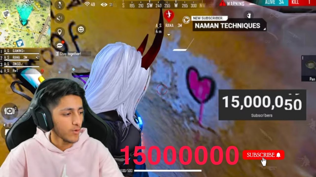 A_S Gaming Completed 15M Subscribers. Congratulations Sahil Bhai - YouTube