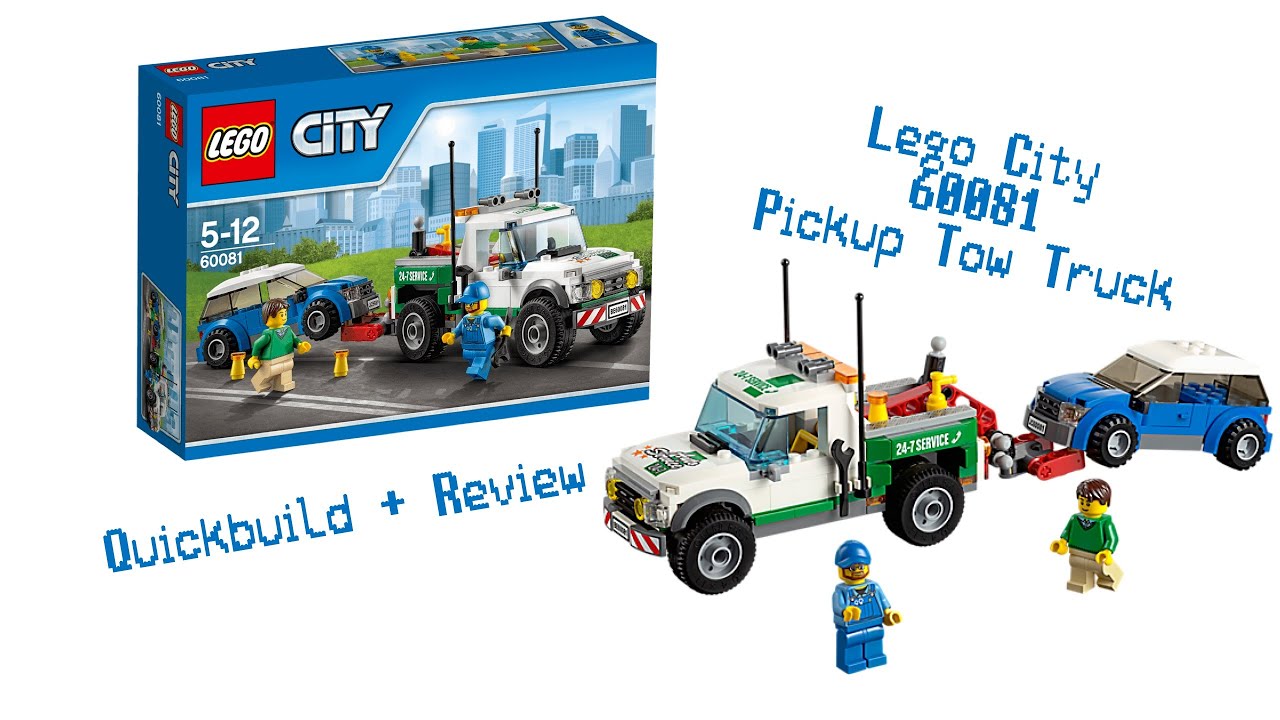Lego City 60081 Pickup Tow Truck Quick Build + Review - YouTube