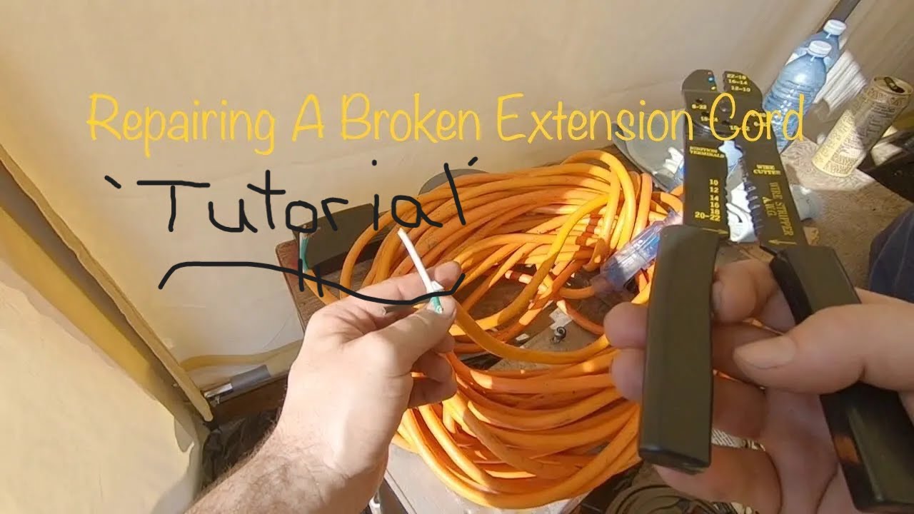 How to Repair A Broken Extension Cord (Tutorial) how tohow to repair ...