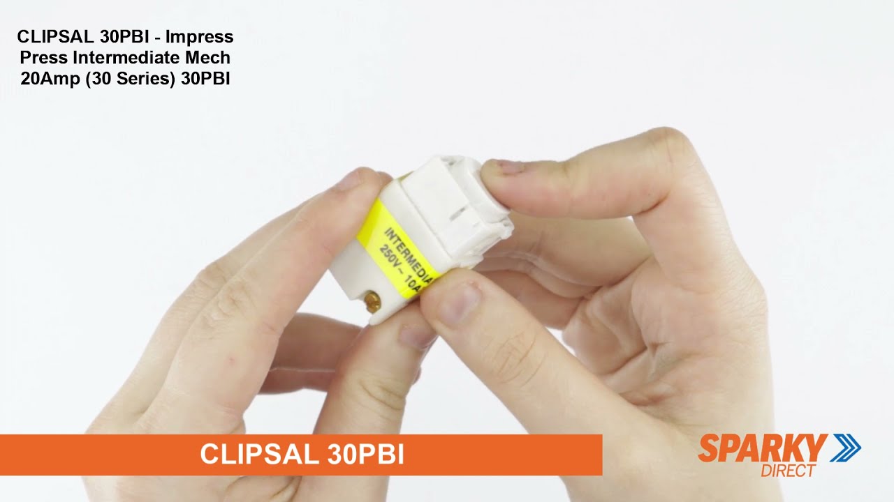 CLIPSAL 30PBI - Impress Press Intermediate Mech 20Amp (30 Series) 30PBI ...