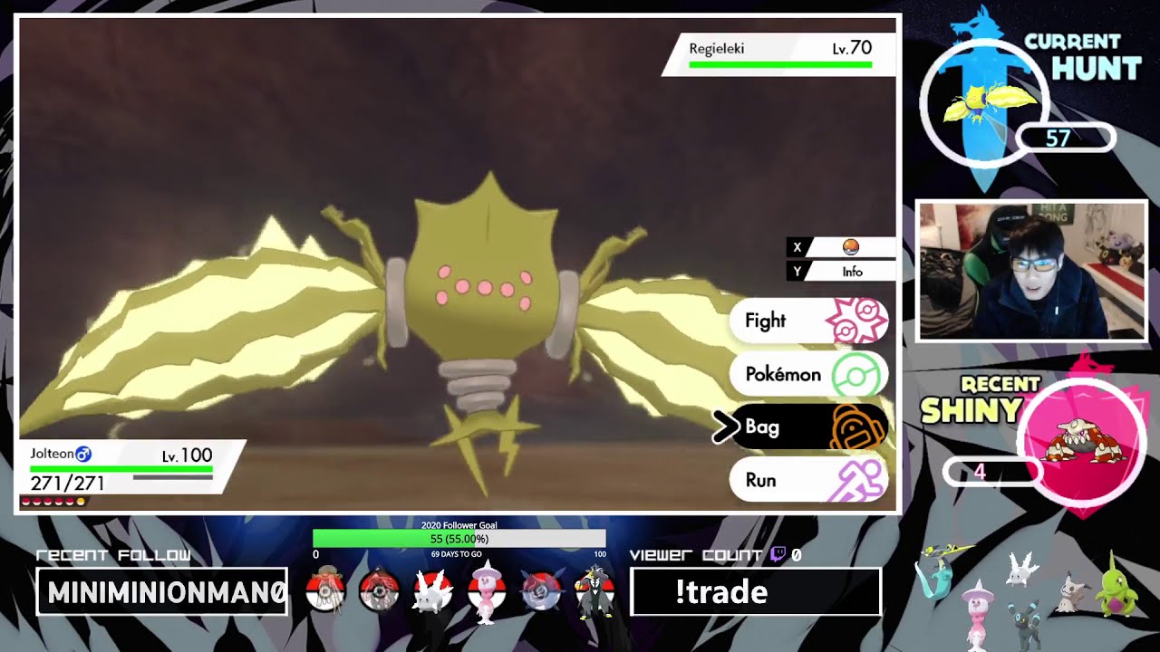 Shiny Regieleki after 57 SR's | Pokémon Sword and Shield - YouTube