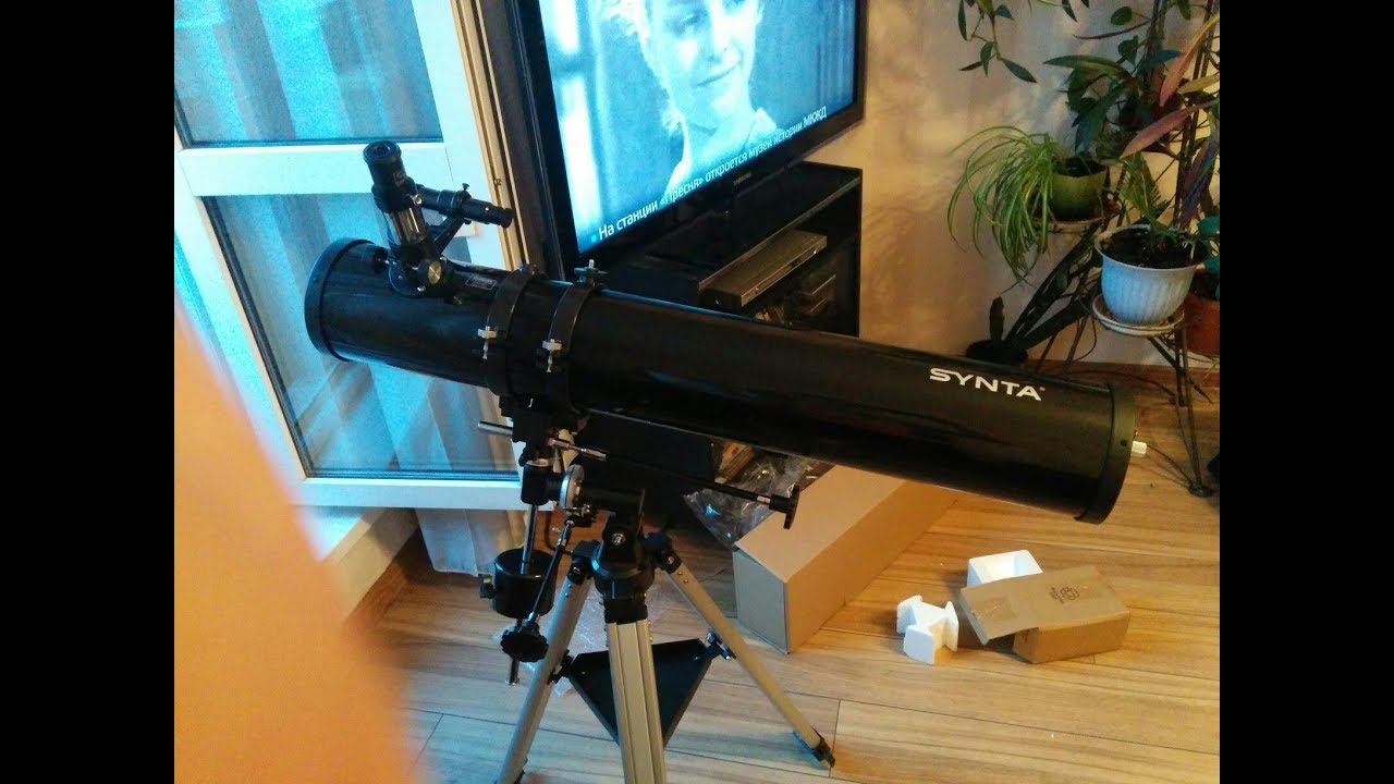 Телескоп Synta Sky watcher BK 1149 EQ1 - YouTube