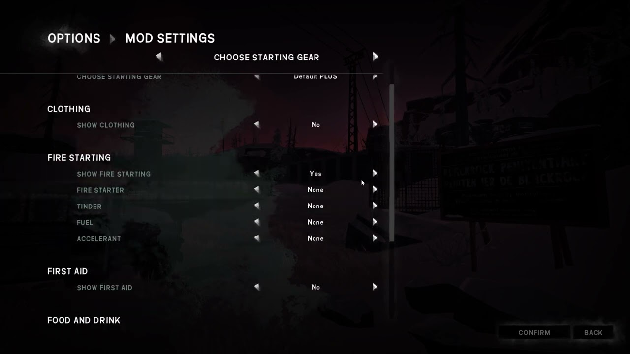 THE LONG DARK: Mods: Choose Starting Conditions/ Gear/Location - YouTube