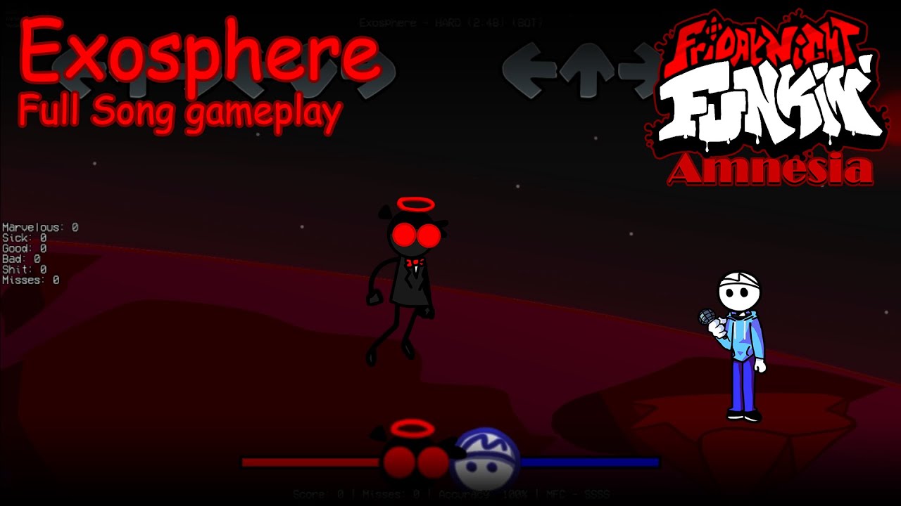 Exosphere full song gameplay BP | Friday night funkin' D4rkwinged god ...