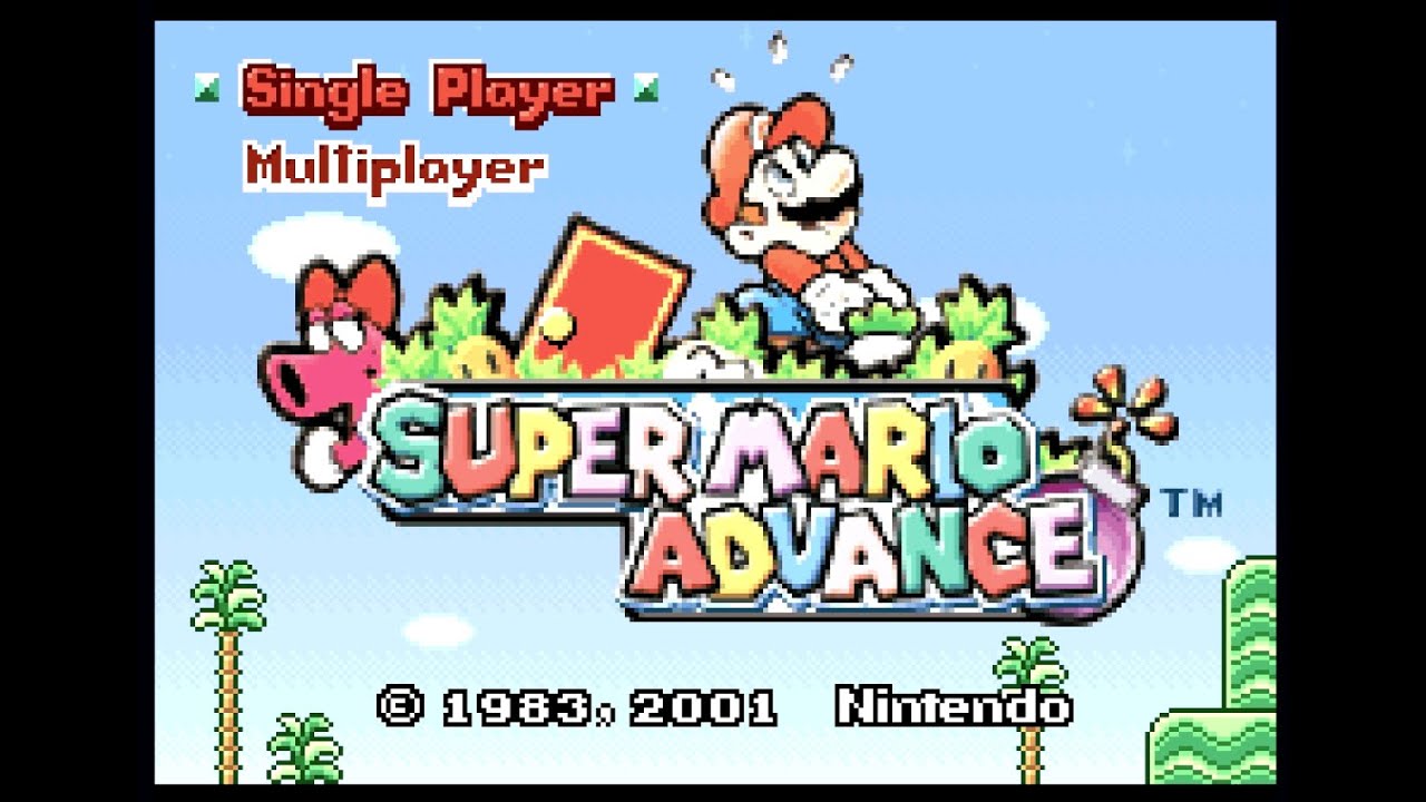 Super Mario Advance Title Screen (GBA) - YouTube