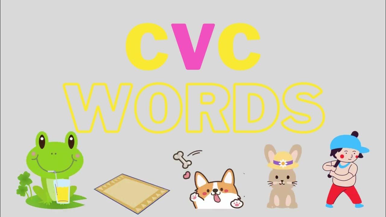 3 letter CVC words for kids - Learning 3 letter words- vowels in the ...
