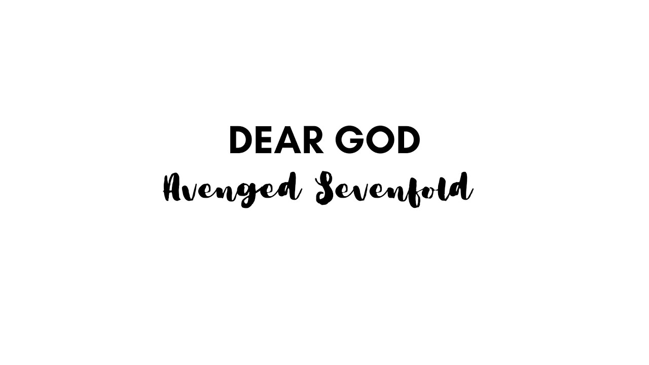 Dear God - Avenged Sevenfold (lirik lagu bahasa inggris mudah dihafal ...