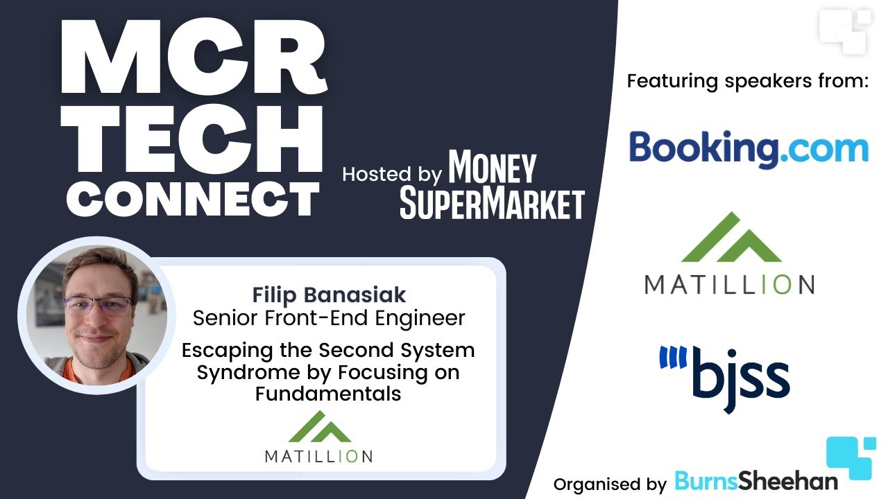 Filip Banasiak of Matillion: Escaping the Second System Syndrome by ...