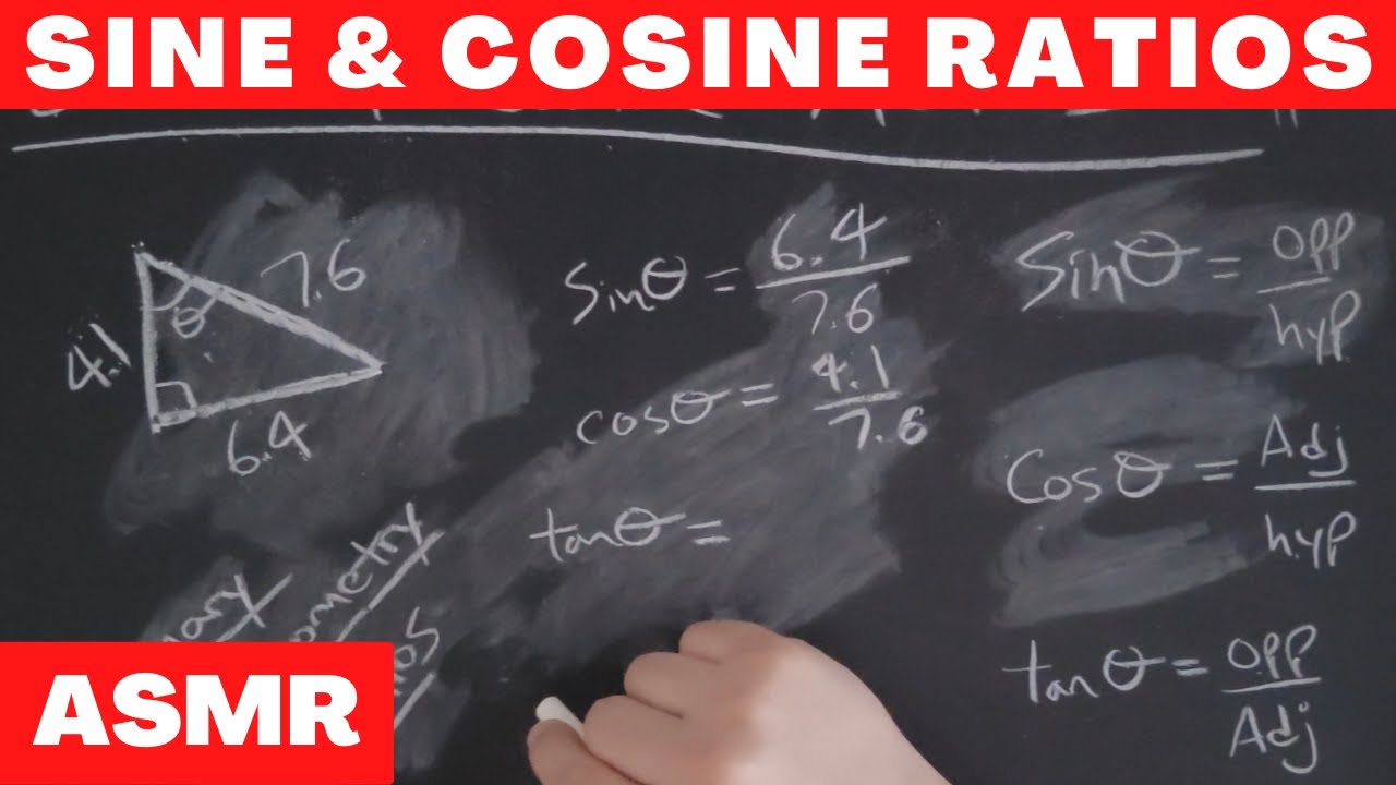The Sine and Cosine Ratio - ASMR Math Class - Male Whispers ...