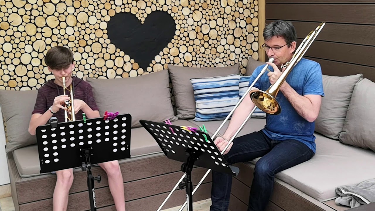Tears in Heaven - on trumpet and trombone - YouTube