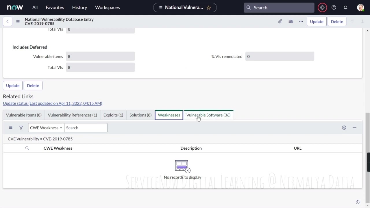 VR-4 | Vulnerability Definition | Vulnerability Response | ServiceNow ...
