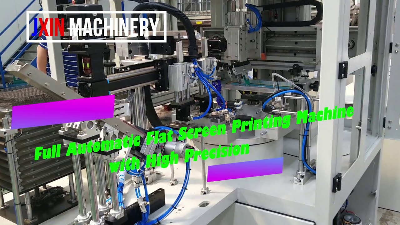 FUll Automatic Flat Screen Printing Machine with High Precision - YouTube