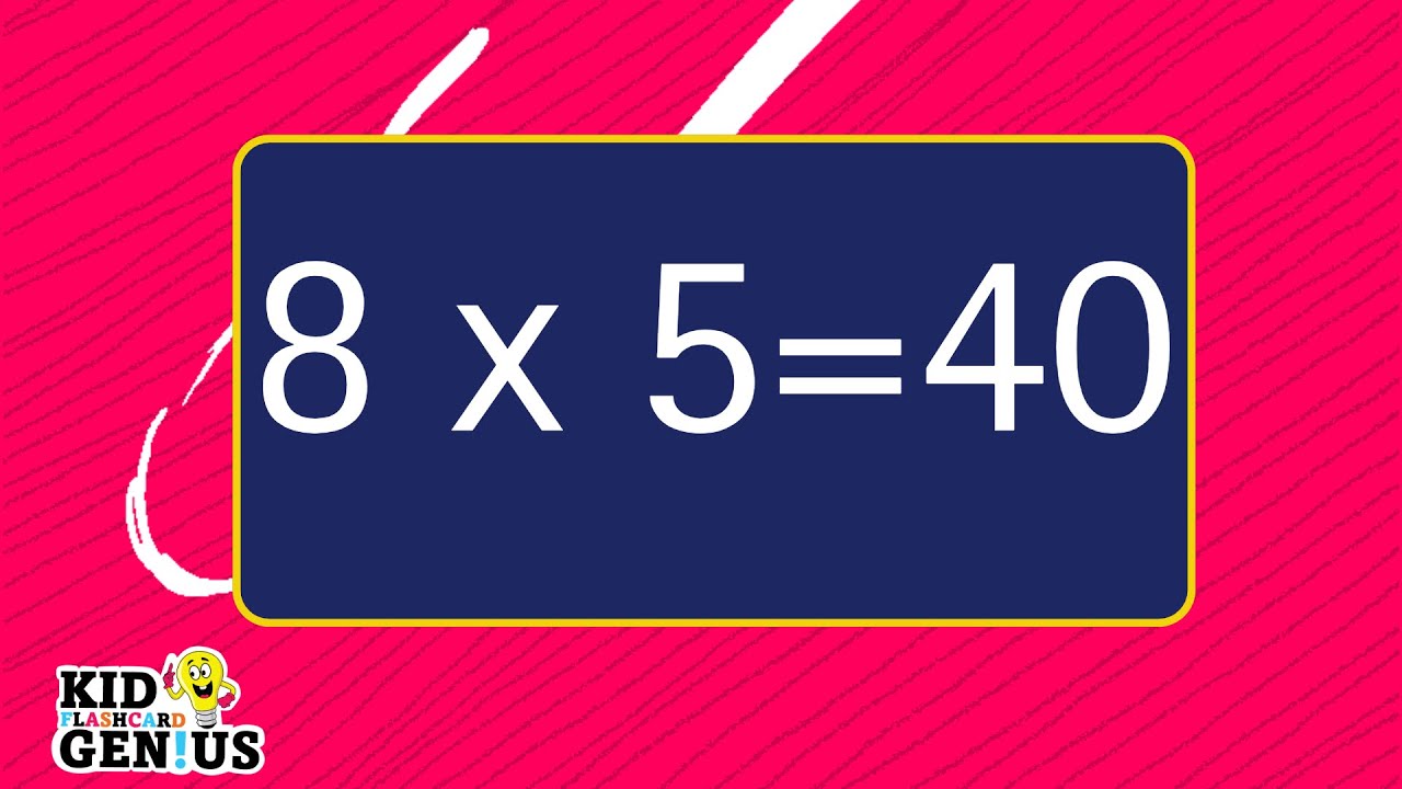 Multiplication with 8's | Fun Math Flashcards for Kids! | Second Grade ...