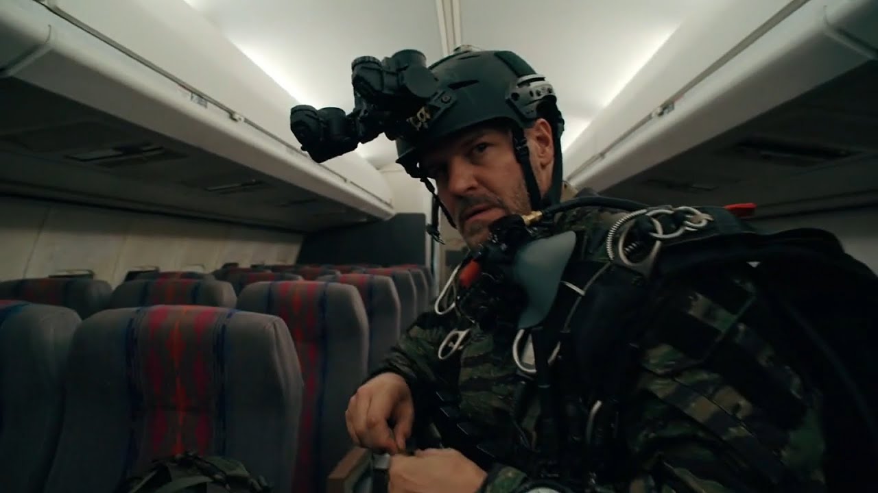 Night-time HAHO jump from commercial plane scene (North-Korea) - Seal ...