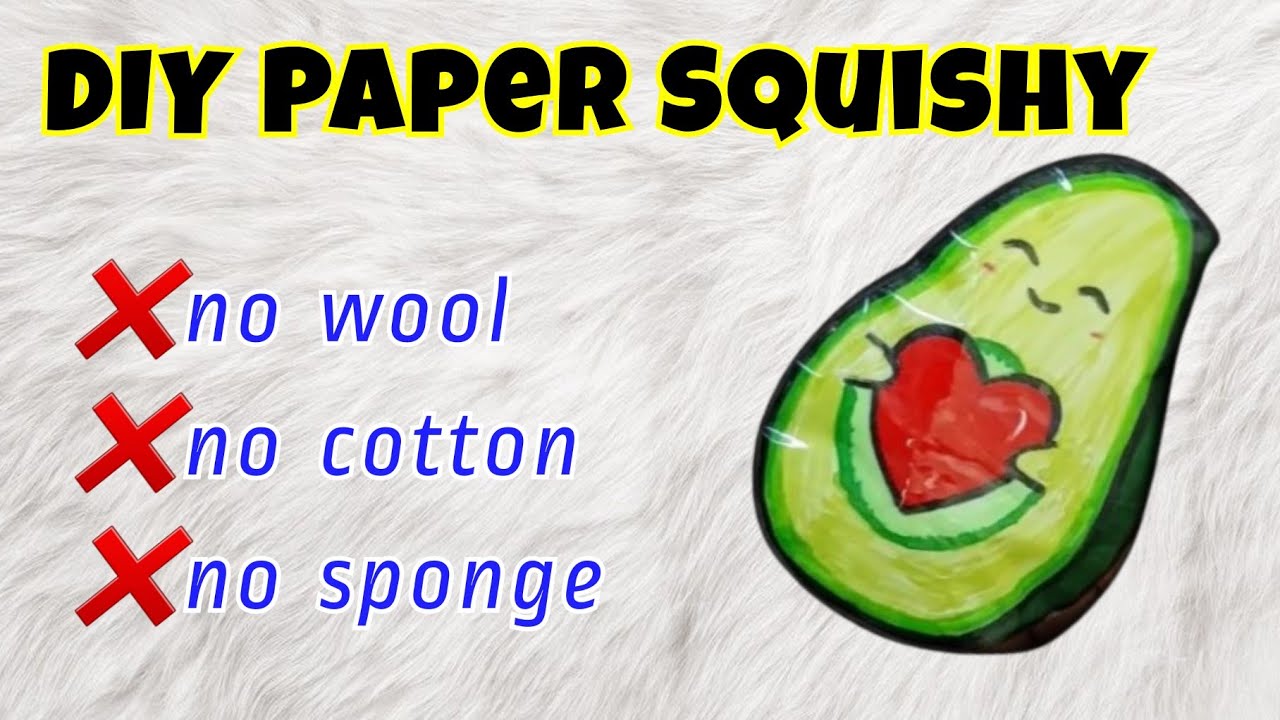 How to make paper squishy without cotton /diy squishy without cotton ...