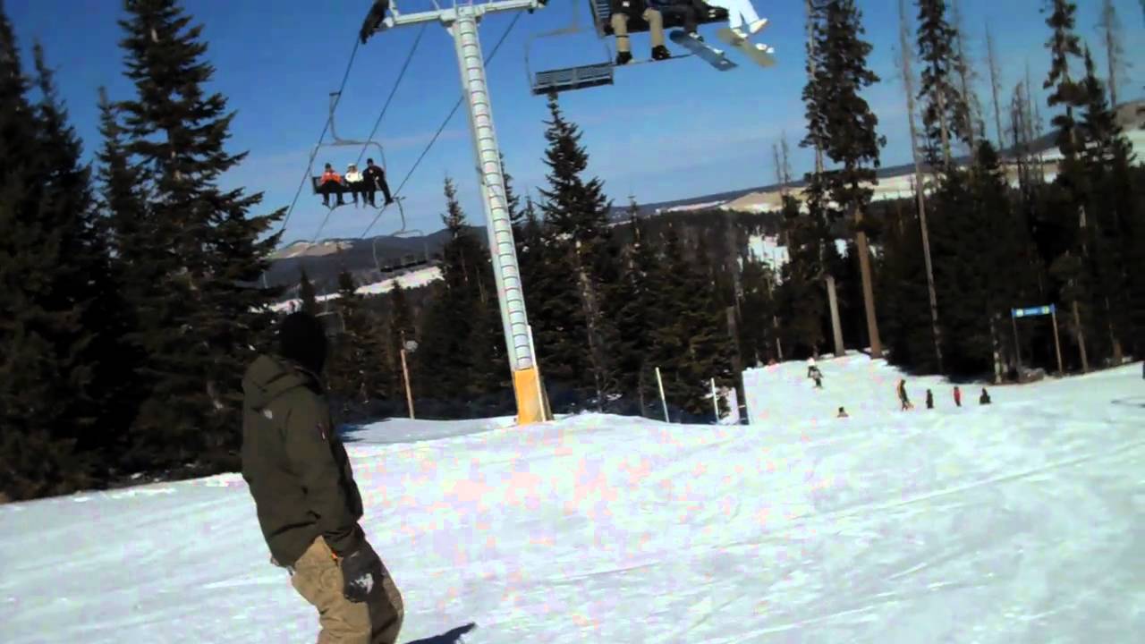 Snowboarding in Sunrise - YouTube