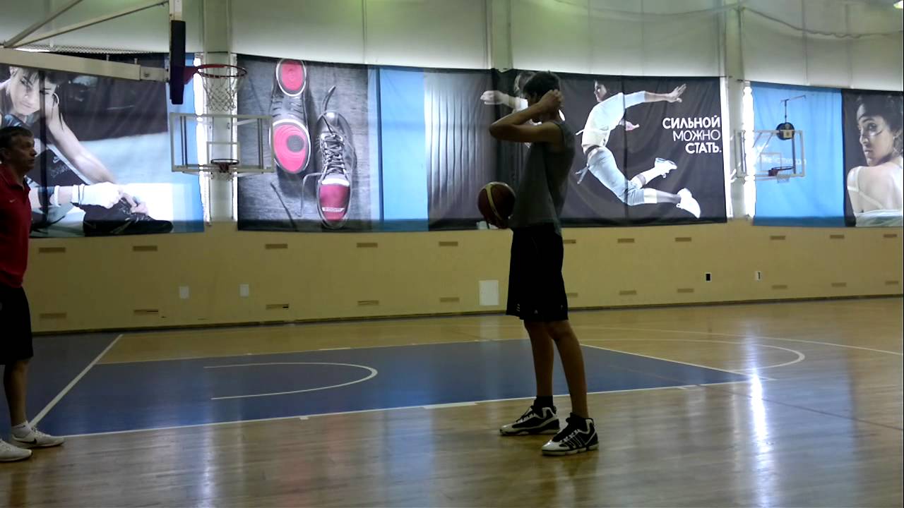 Nikolay Rogozhkin, 17 years old, height 2.20 basketball - YouTube