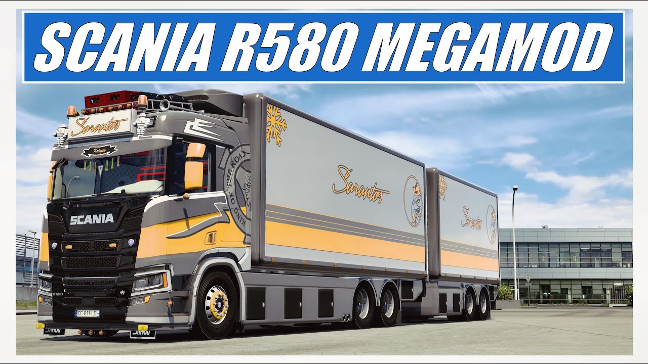 [ ETS 2 1.47 ] SCANIA R580 MEGAMOD BY GAMING MODDING - YouTube