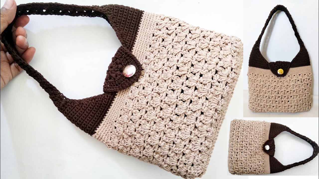Tas Rajut Terbaru Mudah Untuk Pemula 🏵️ Easy Crochet Bag for Beginners ...