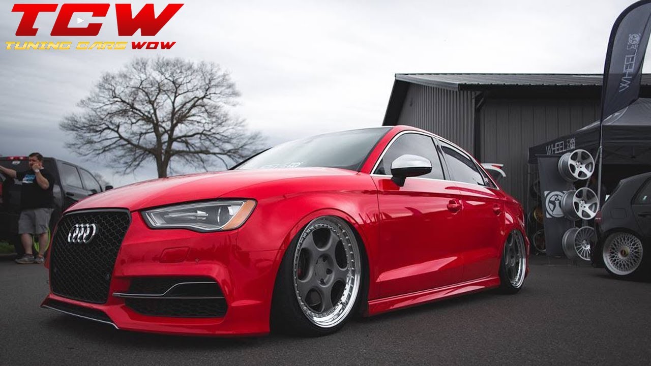 Red Audi S3 8V Sedan Bagged Tuning Project by Ryan - YouTube