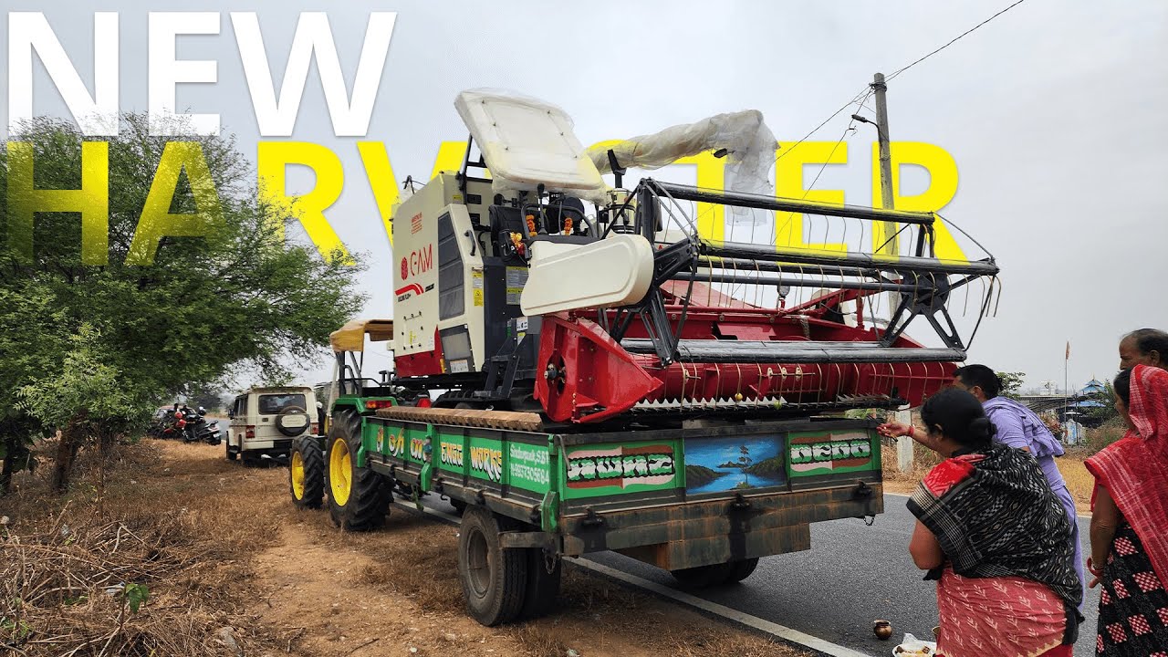 New Harvester Delivery | GAM Harvester | Paddy harvesting with Combine ...