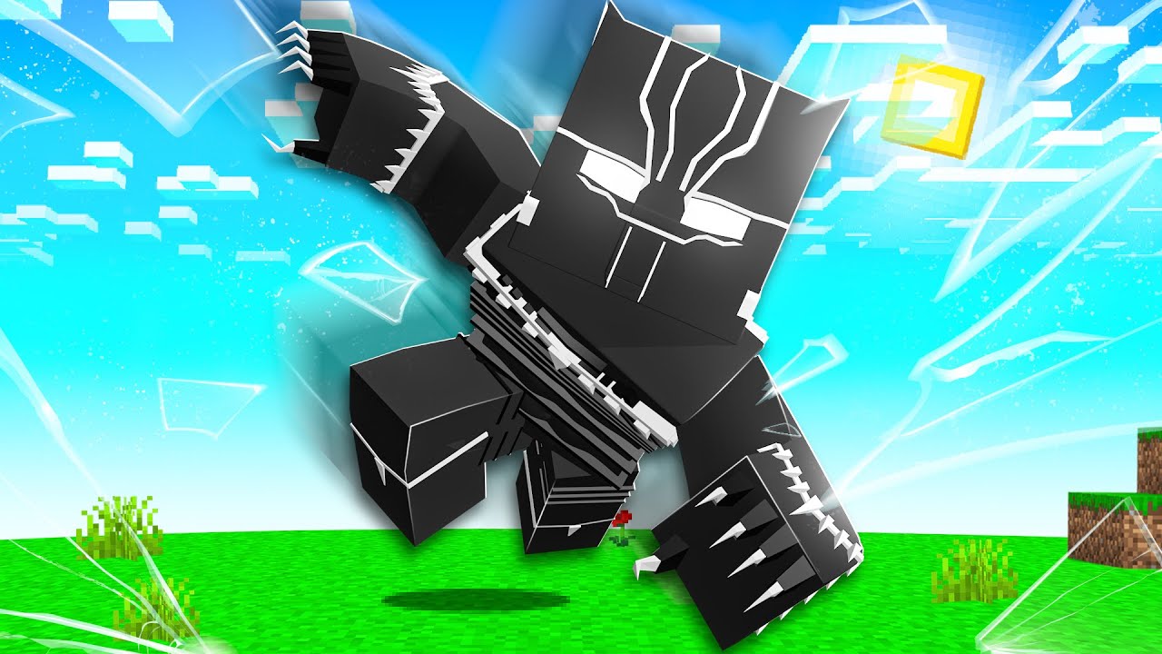 Playing Minecraft as BLACK PANTHER... - YouTube
