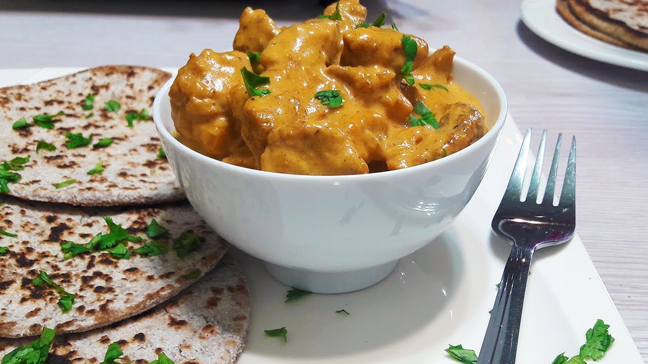 Banting Butter Chicken and Garlic Naan (Flat Bread) Recipe | LCHF | Low ...