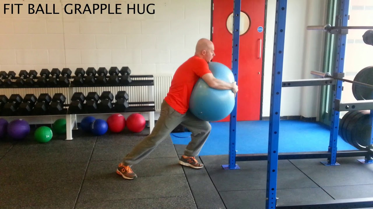 Fit Ball Grapple Hug - YouTube