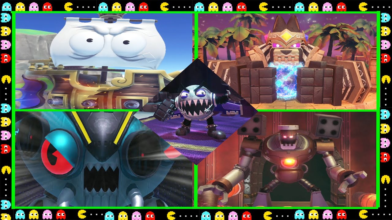 PAC-MAN WORLD Re-PAC -ALL BOSS Fight - YouTube