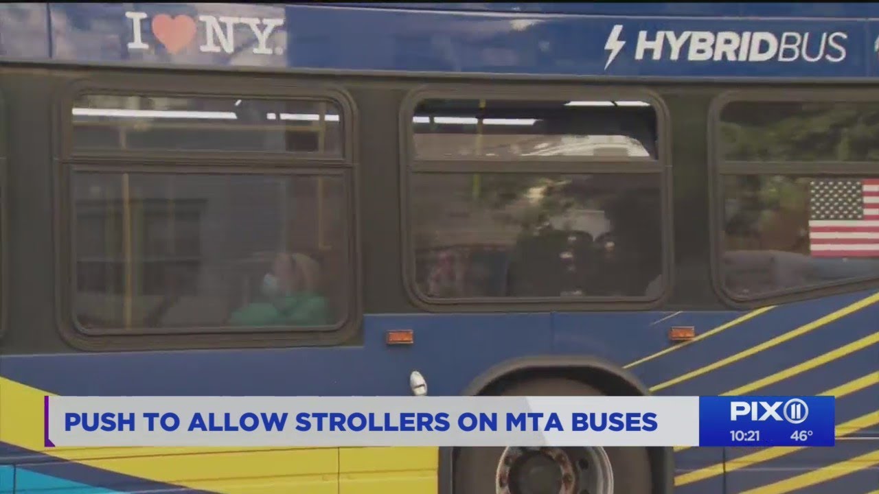 Push to allow strollers on MTA buses - YouTube