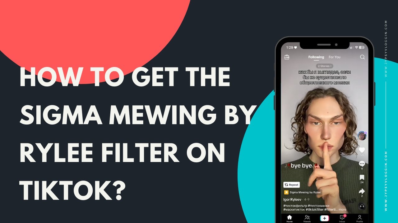 How to get the Sigma Mewing by Rylee filter on Tik - YouTube