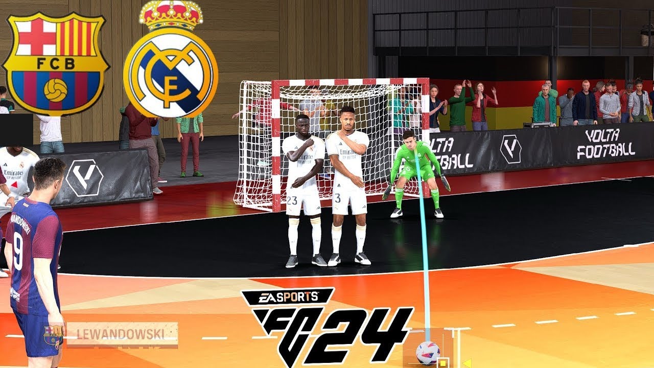 FC24 Volta Futsal | Barcelona vs Real Madrid | Street Football Showdown ...