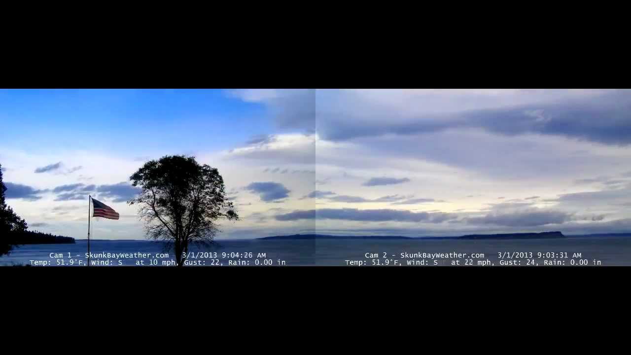 Full Day Time Lapse - Wind Storm 3/1/13 - YouTube