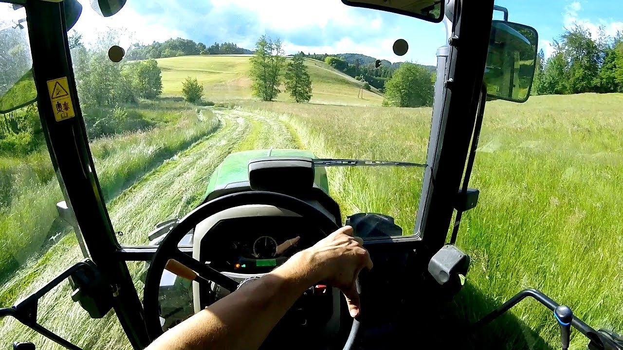 Hay Making | Mowing, Tedding, Raking and Storing Hay | Part 1 - YouTube