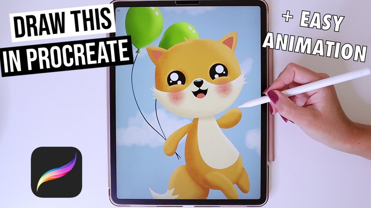 Fox Drawing and Animation in Procreate | Digital Art Tutorial for ...