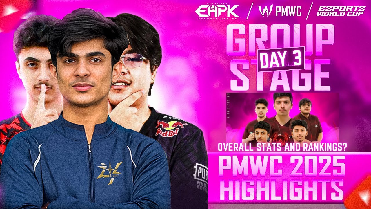 PMWC 2025 GROUP STAGES END! TOP 8 TEAMS TO FINALS - 16 TEAMS SURVIVAL ...