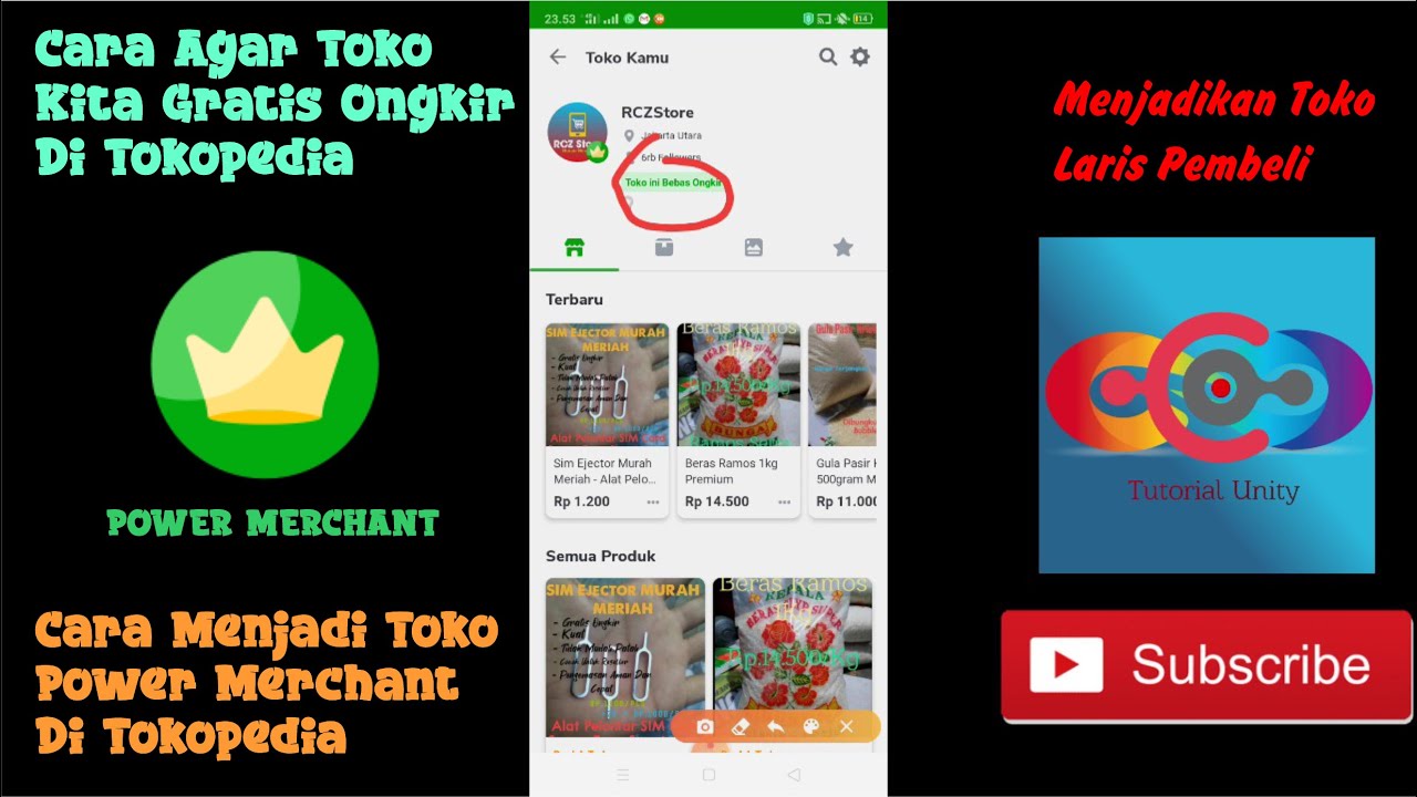 Cara Menjadi Toko Power Merchant (Gratis Ongkir) Di Tokopedia - YouTube