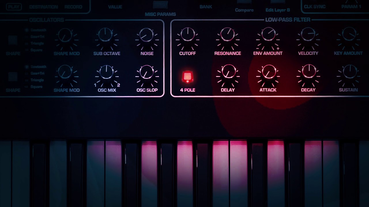 Prophet REV2 filter singing - YouTube
