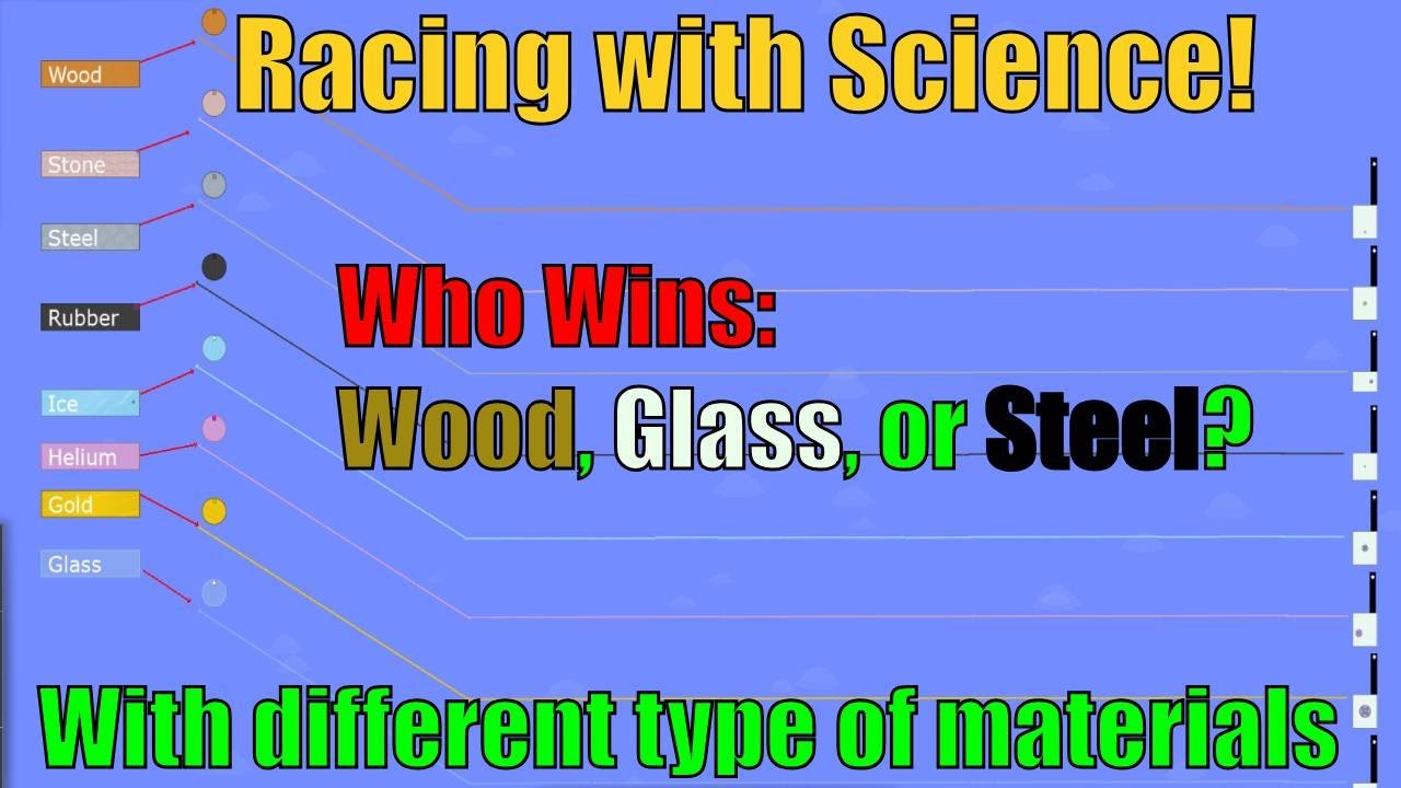 Material Marble Race – Speed Test Challenge - YouTube