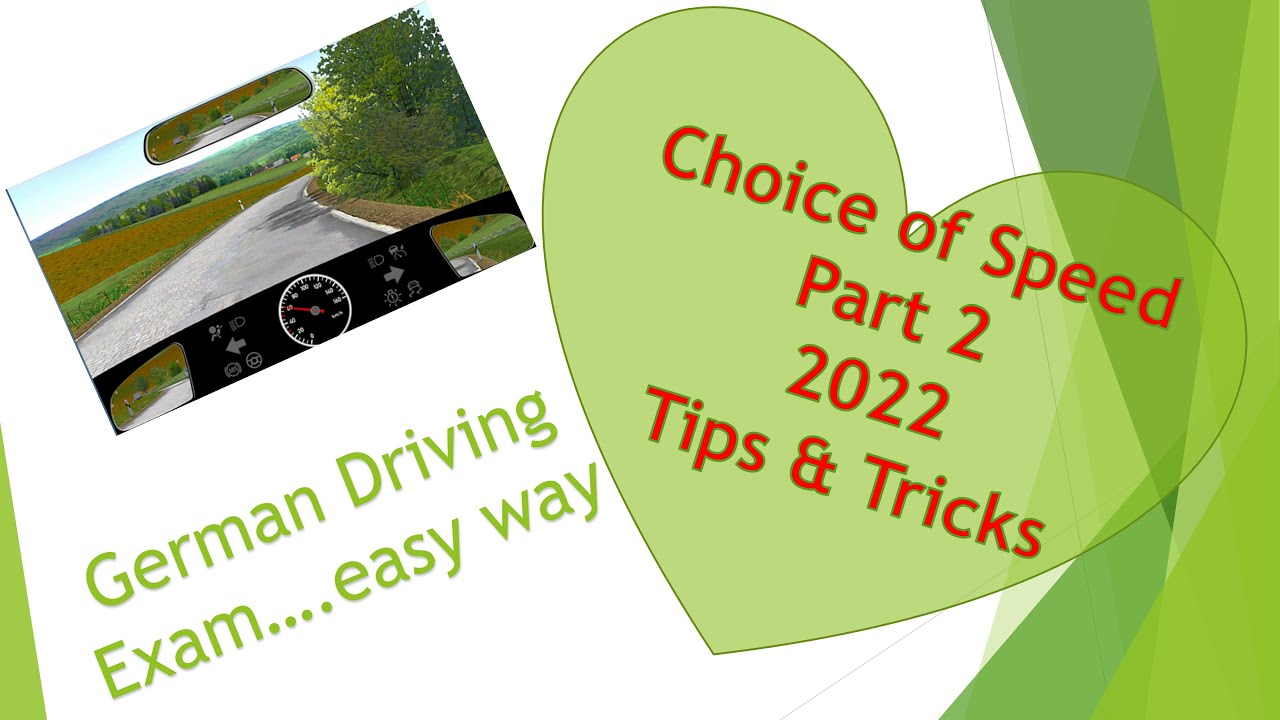 Choice of Speed Part 2 | How to get Driving License in Germany |German ...