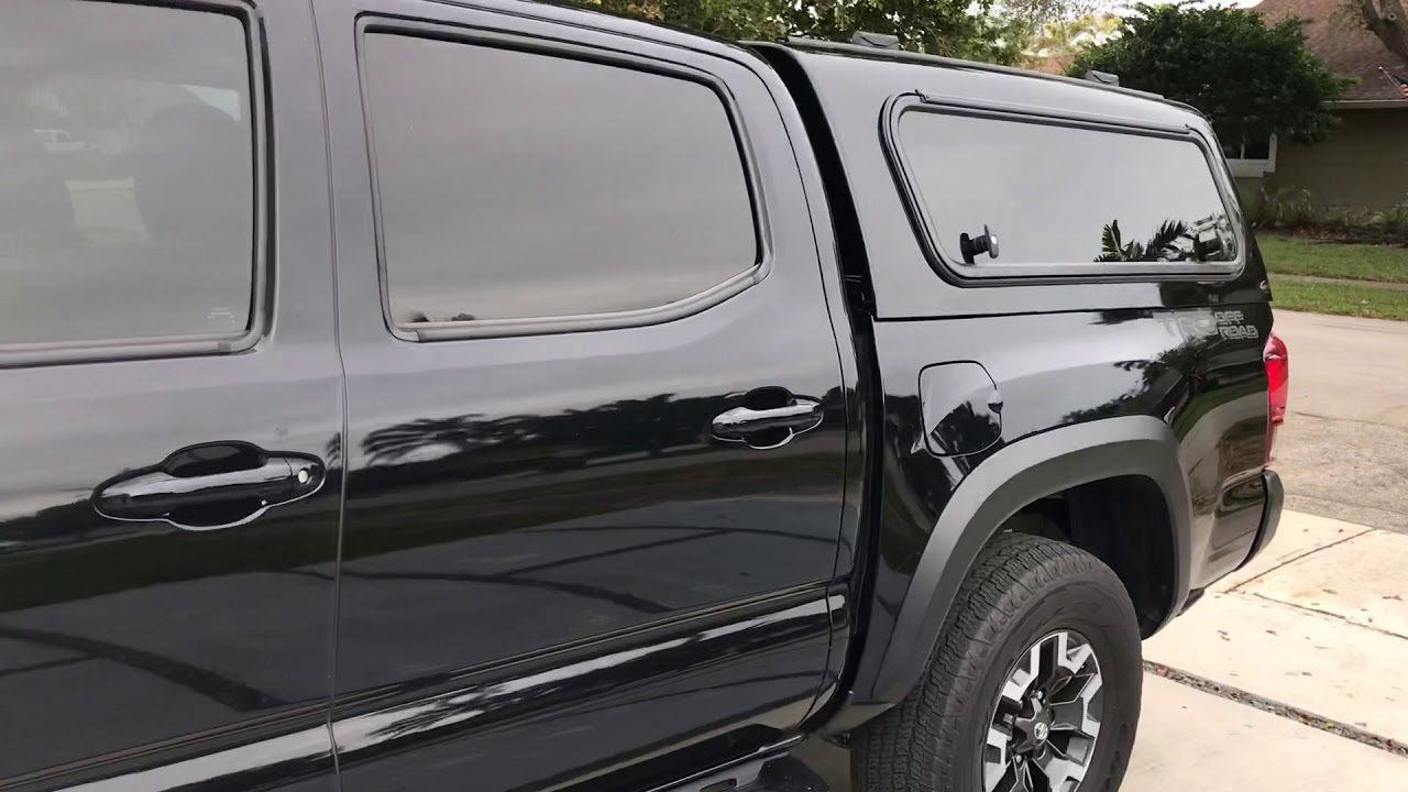 Ranch camper shell on Tacoma - YouTube