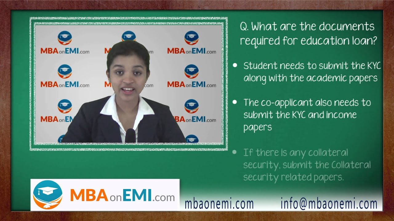 What are the documents required for education loan? - YouTube