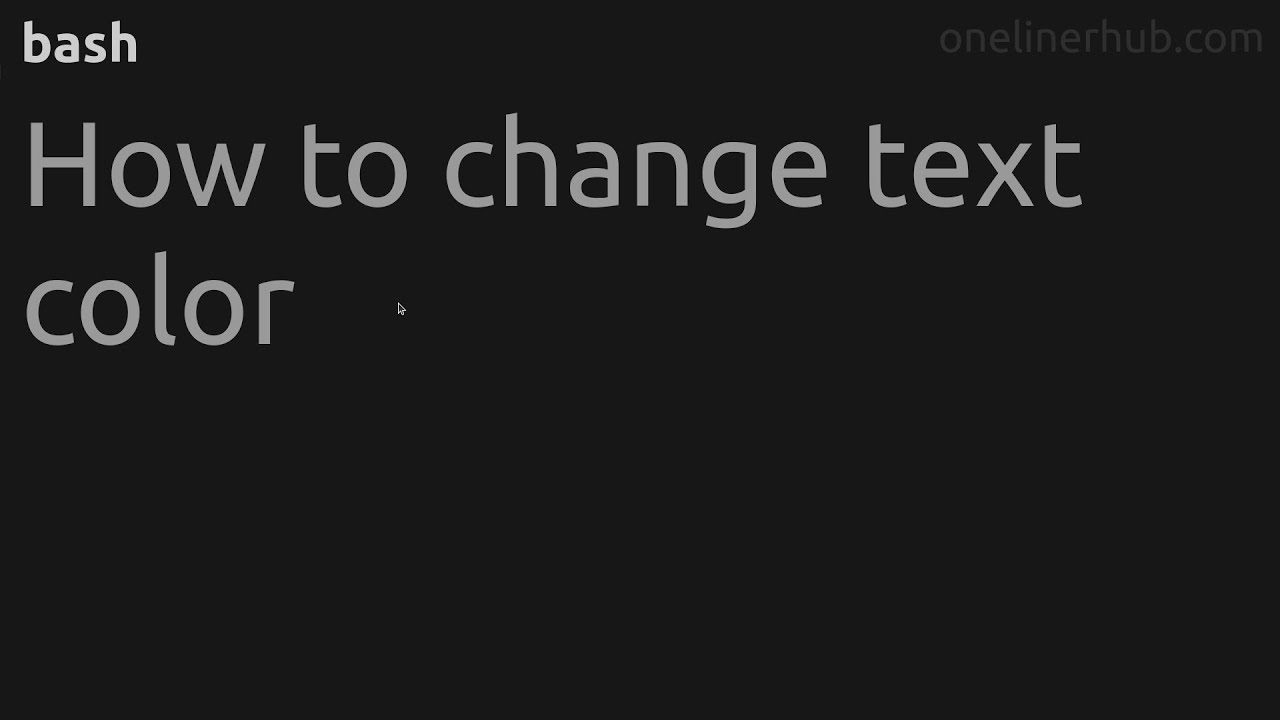 How To Change Text Colorscreen YouTube How To Change Text Colorscreen YouTube