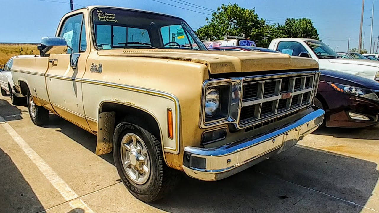 Solid Square Body Score? 1977 GMC Sierra Grande 15 Auction Find - YouTube