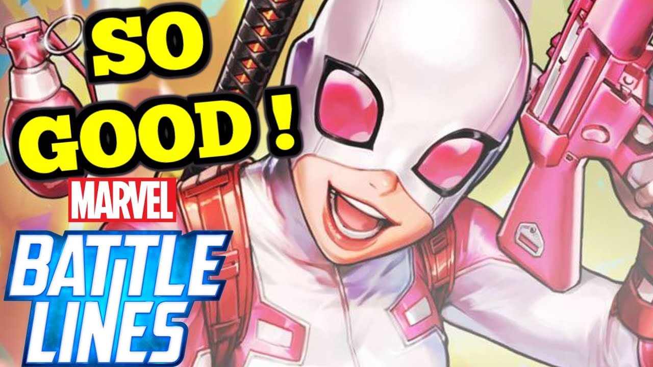 GWENPOOL is AMAZING ! : MARVEL Battle Lines - YouTube